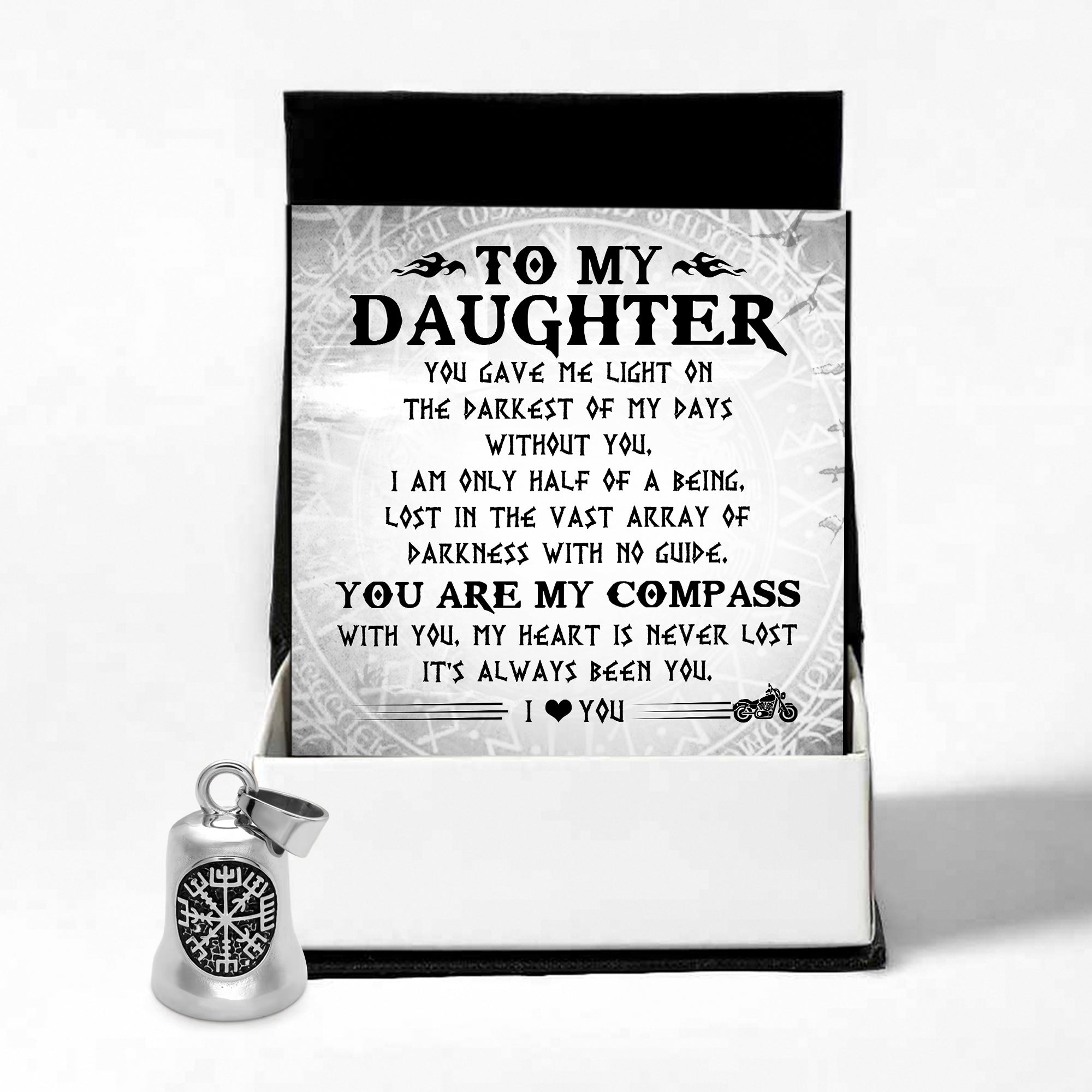 Personalized Viking Compass Bell - Biker - To My Daughter - You Are My ...