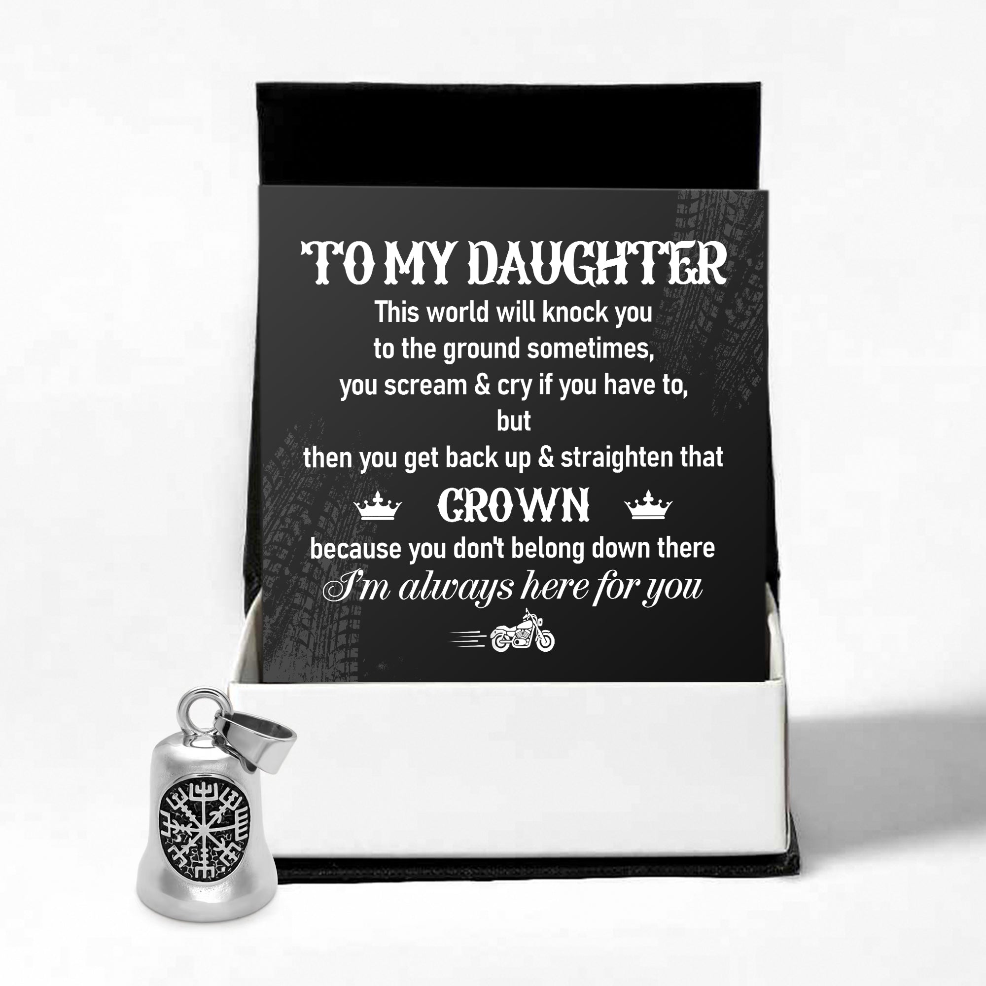 Personalized Viking Compass Bell - Biker - To My Daughter - I'm Always ...